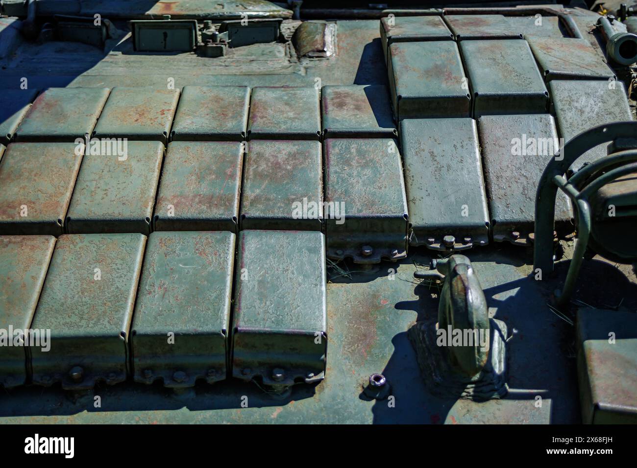 elements of reactive armor of heavy tank, tank dynamic protection unit ...