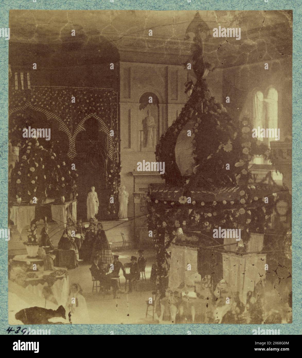 Interior of Secession Hall, Civil War Photographs 1861-1865 Stock Photo ...