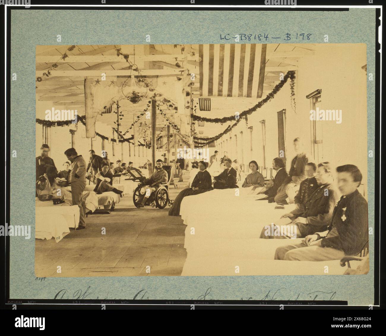 A Ward in Armory Square Hospital, Washington, D.C., Civil War ...