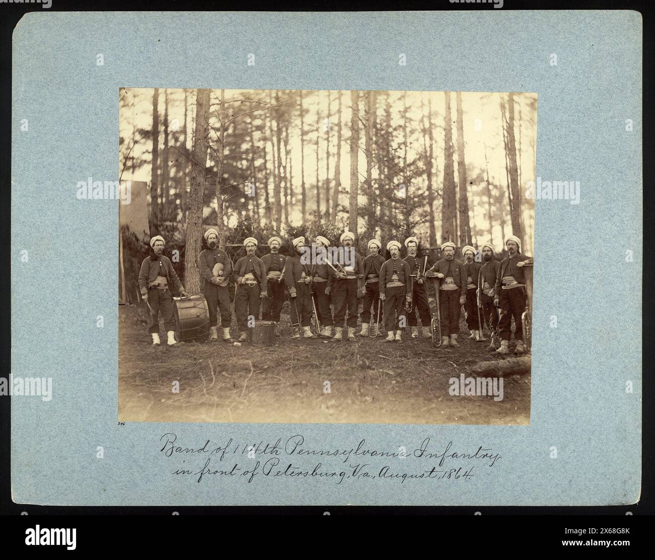 Band of 114th Pennsylvania Infantry in front of Petersburg, Va., August ...