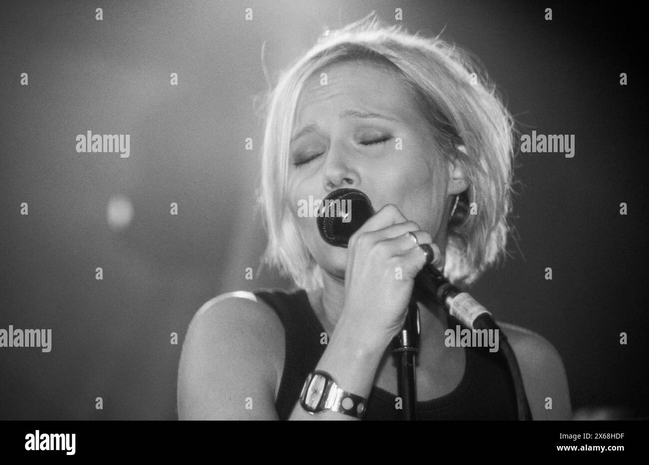 NINA PERSSON, YOUNG, THE CARDIGANS, 1996: A young Nina Persson of The ...