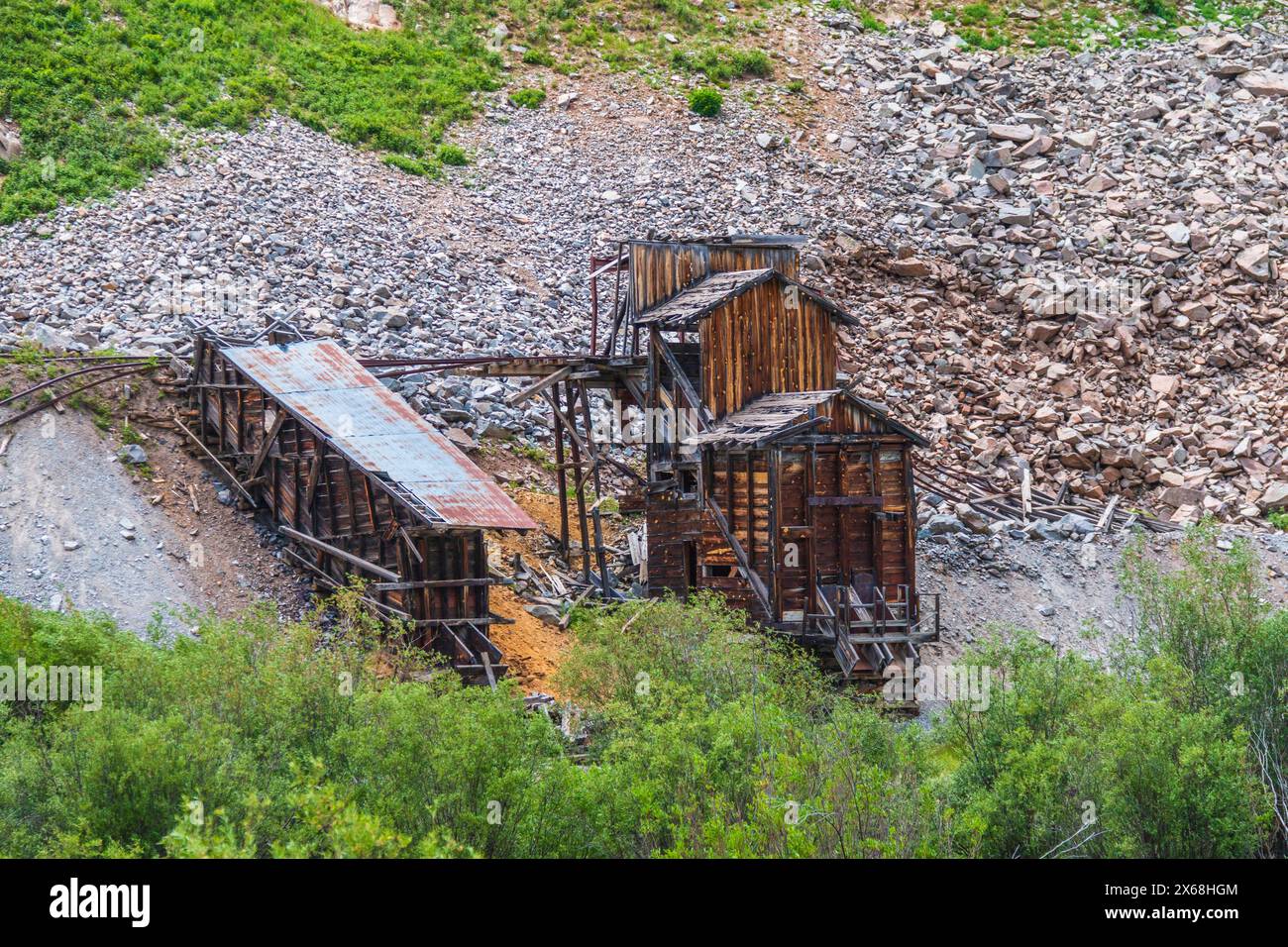 Abandoned Mining Shaft in Silverton, Colorado Stock Photo - Alamy