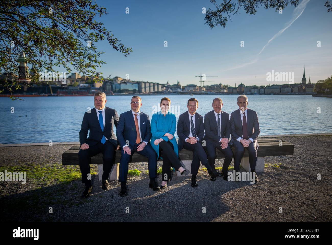 Stockholm, Sweden. 13th May, 2024. Bjarni Benediktsson, Prime Minister of Iceland, (l-r ...