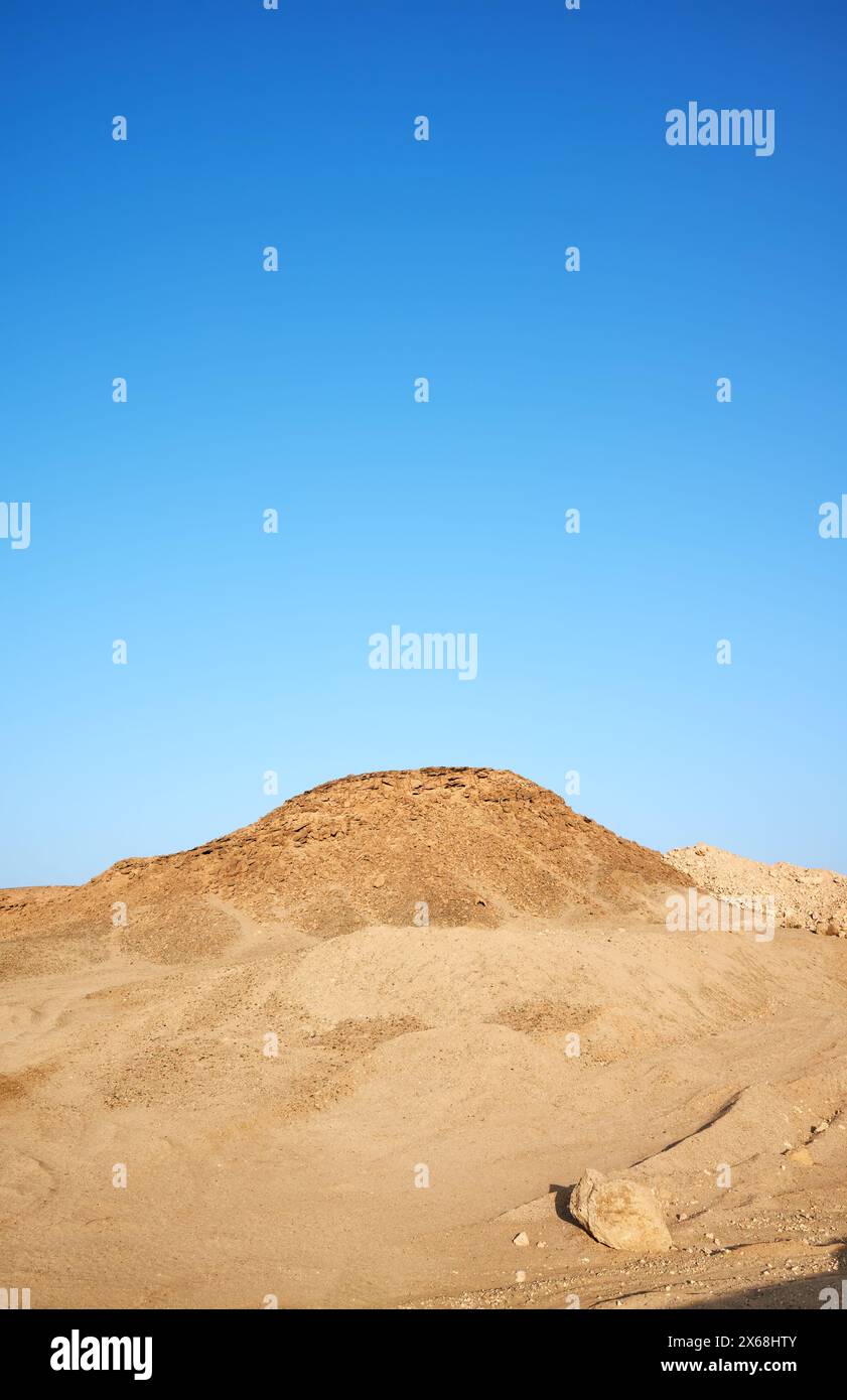 Egypt desert landscape with a blue sky Stock Photo - Alamy