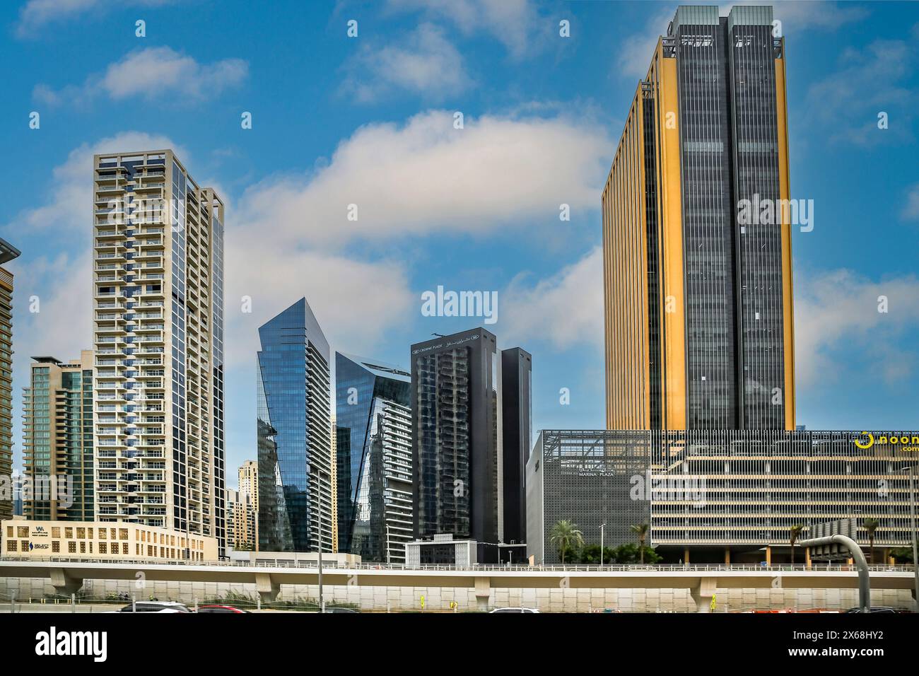 High-rise buildings, skyscrapers, skyline, Sheikh Zayed Road, Dubai ...