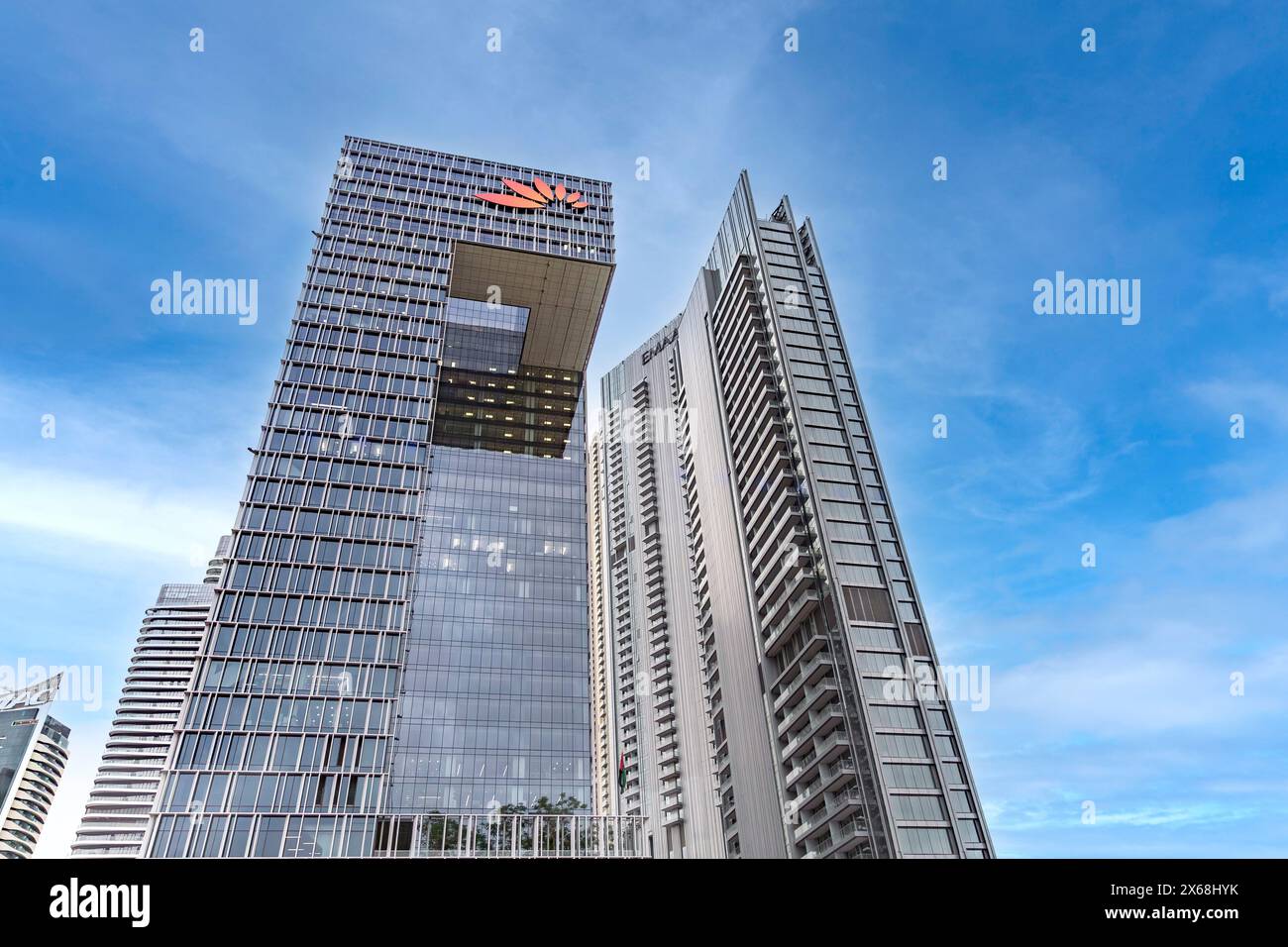 High-rise buildings, skyscrapers, skyline, Sheikh Zayed Road, Dubai ...