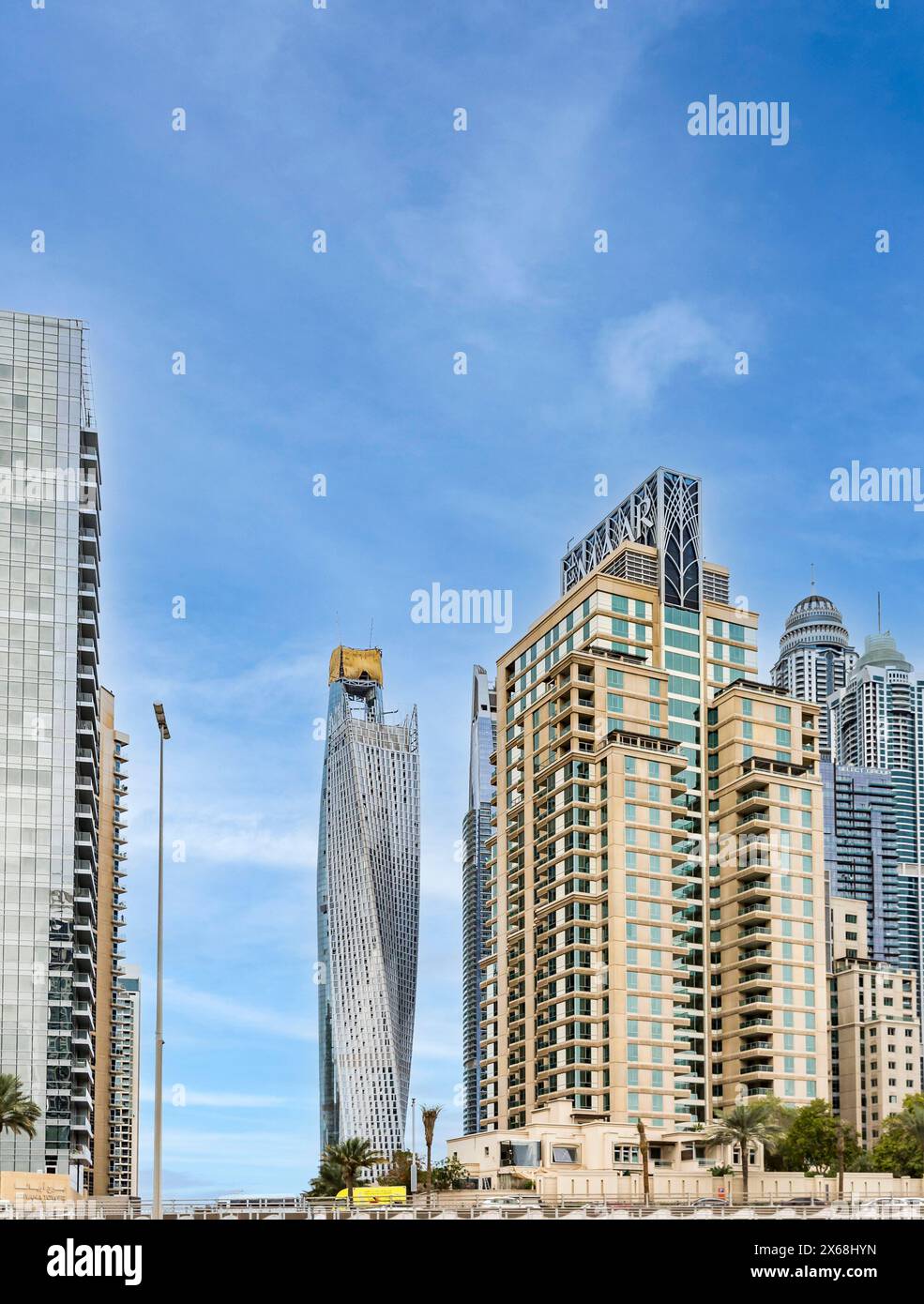 High-rise buildings, skyscrapers, skyline, Sheikh Zayed Road, Dubai ...