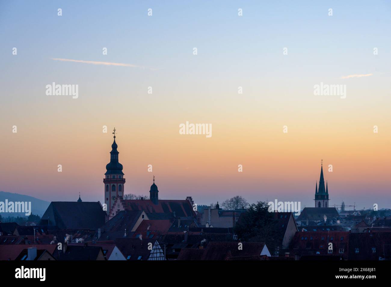 Durlach city skyline at sunset hi-res stock photography and images - Alamy