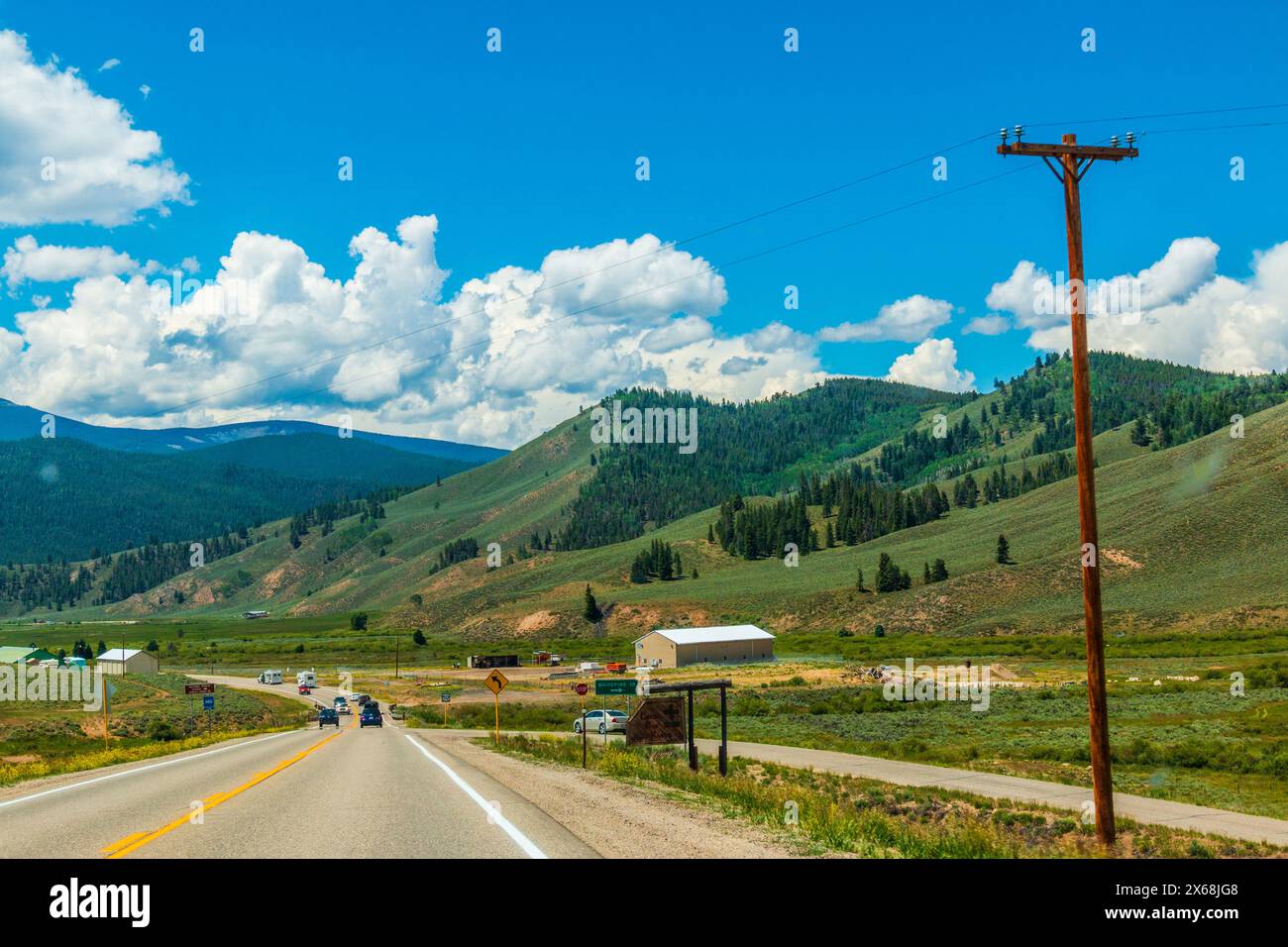 Scenic drive on US 50 in Colorado Stock Photo - Alamy