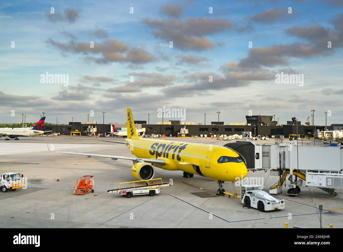 Baltimore, Maryland, USA - 3 May 2024: Airbus A321 jet (registration ...