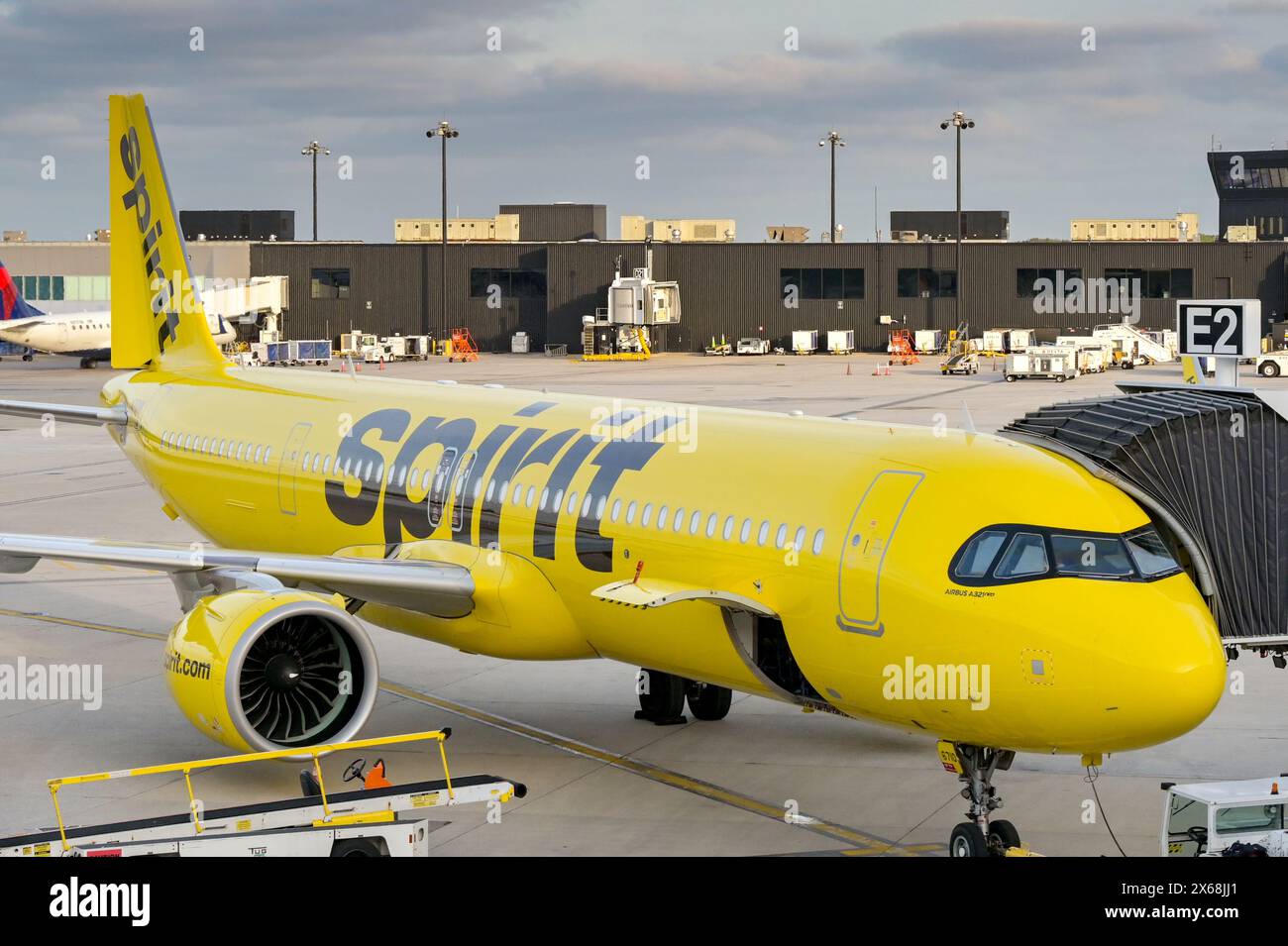 Baltimore, Maryland, USA - 3 May 2024: Airbus A321 jet (registration ...