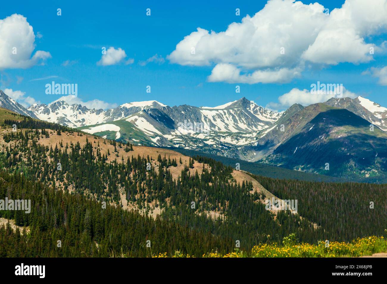 View from Boreas Pass Road in Colorado. The Denver, South Park, and ...