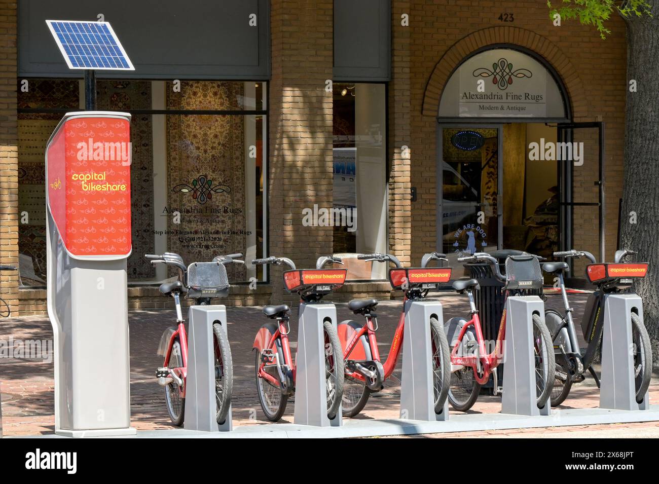 Alexandria, Virginia, USA - 1 May 2024: Bicycles of the Capital ...