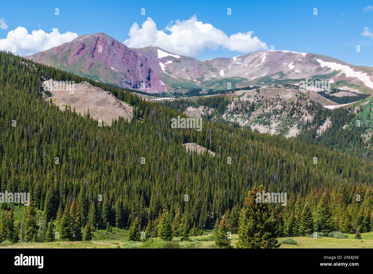 View from Boreas Pass Road in Colorado. The Denver, South Park, and ...