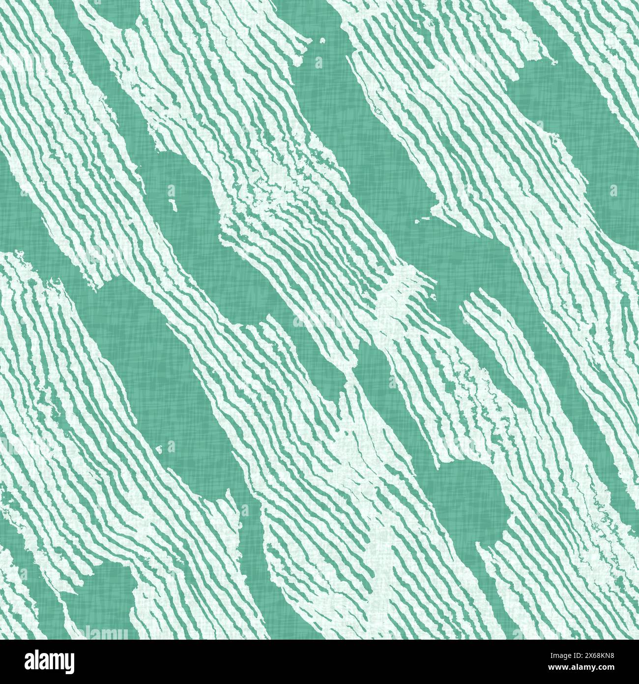 Aegean teal light soft wave linen pattern background. Broken line ...