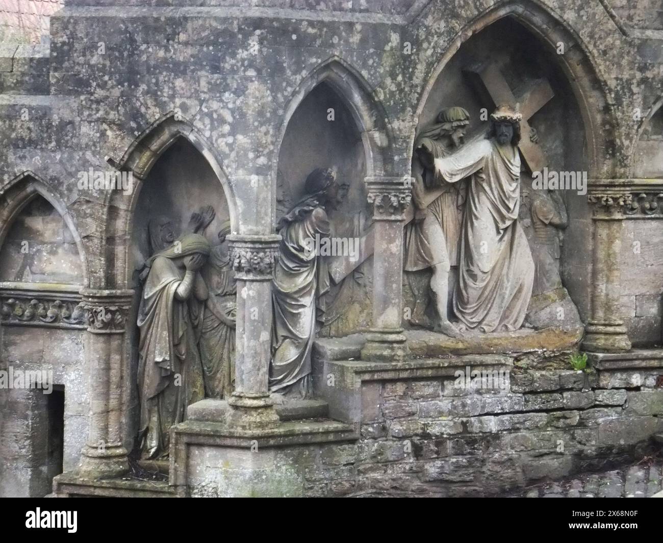 Part of The Stations of the Cross or the Via Crucis at St John’s Church ...