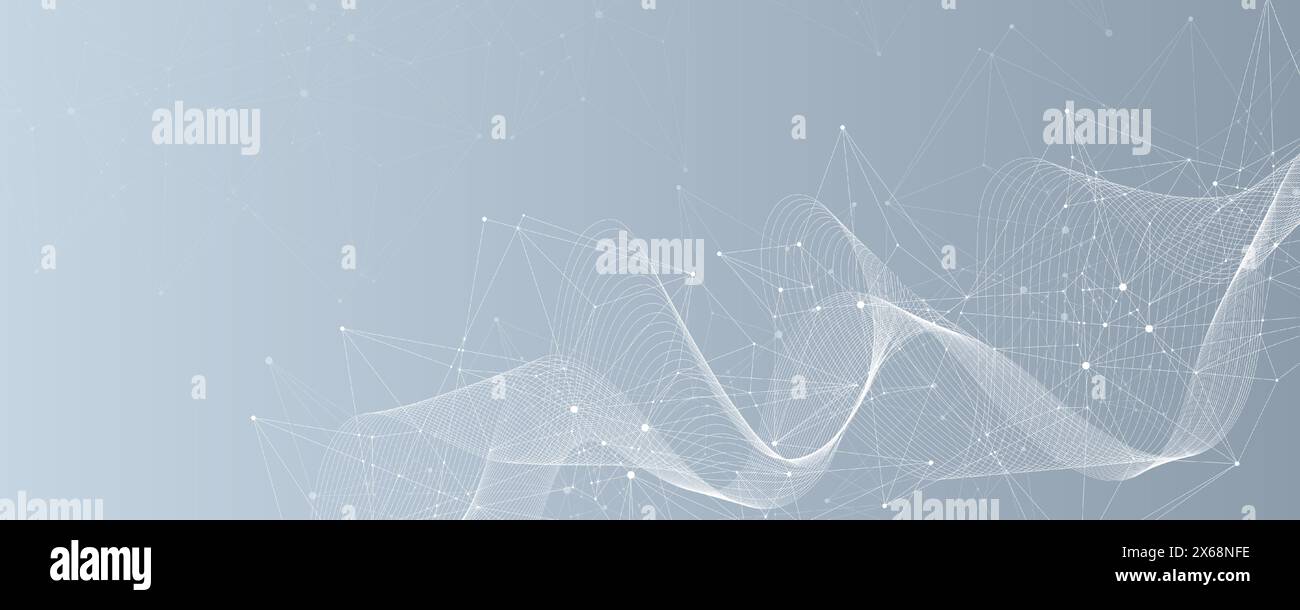 Global network connection concept. Big data visualization. Social ...