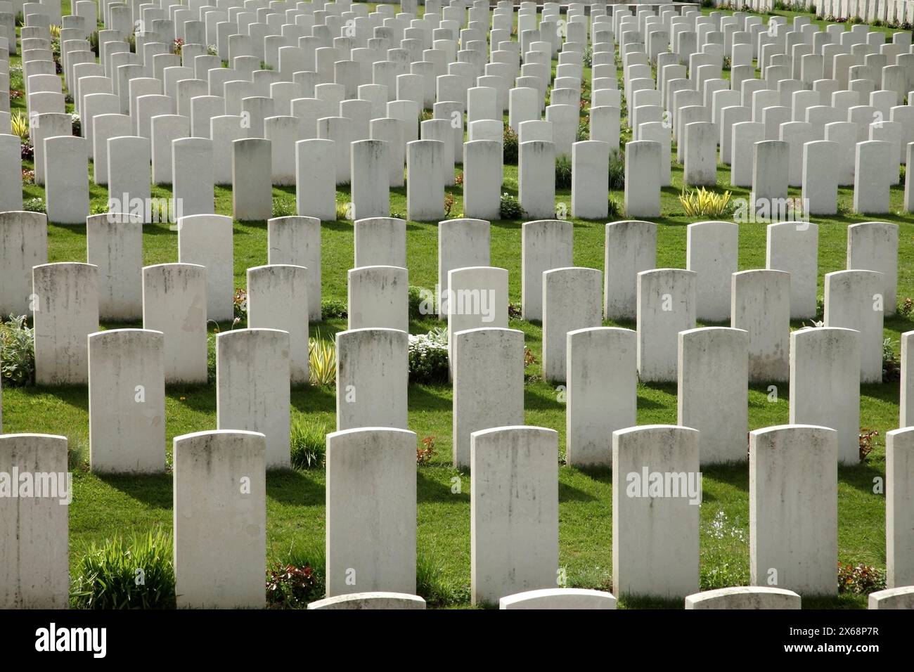 The Tyne Cot British and Commonwealth World War 1 Cemetery, final ...