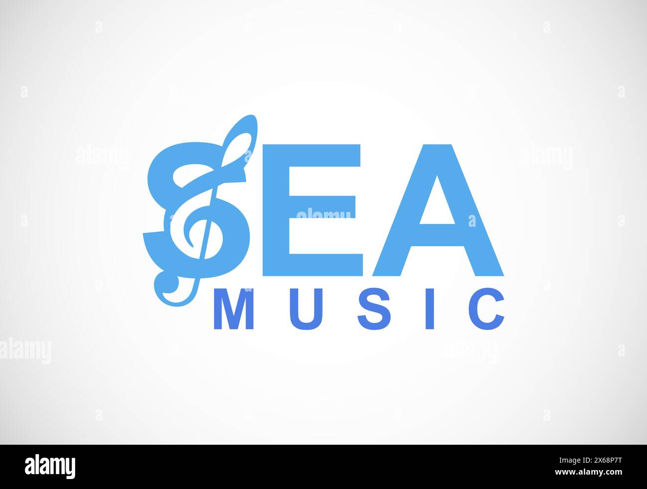 Sea music wave logo design template. Beach party logo Stock Vector ...