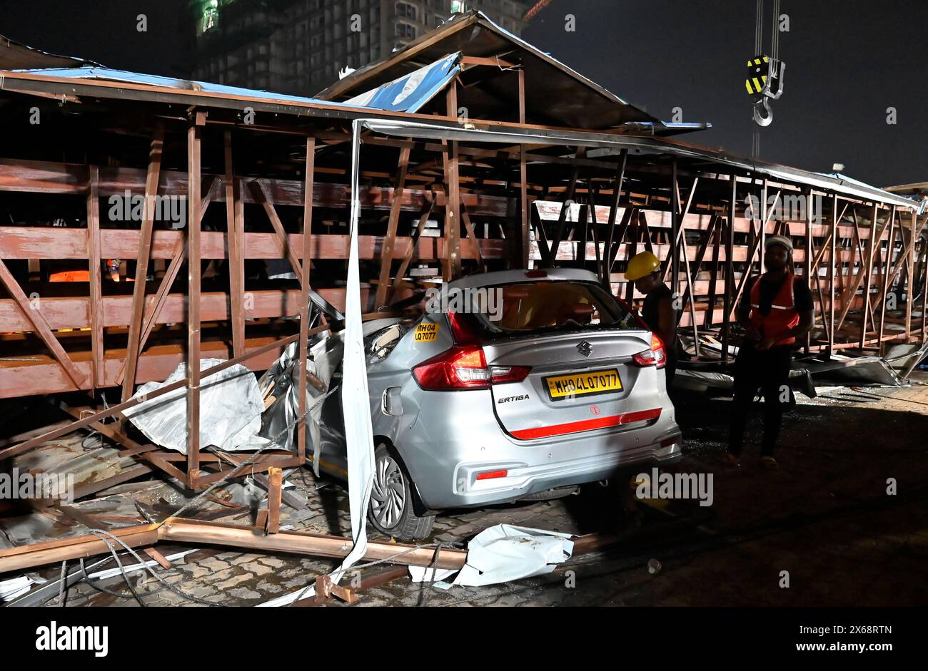 MUMBAI, INDIA - MAY 13: Ongoing rescue operation held by Mumbai Fire ...