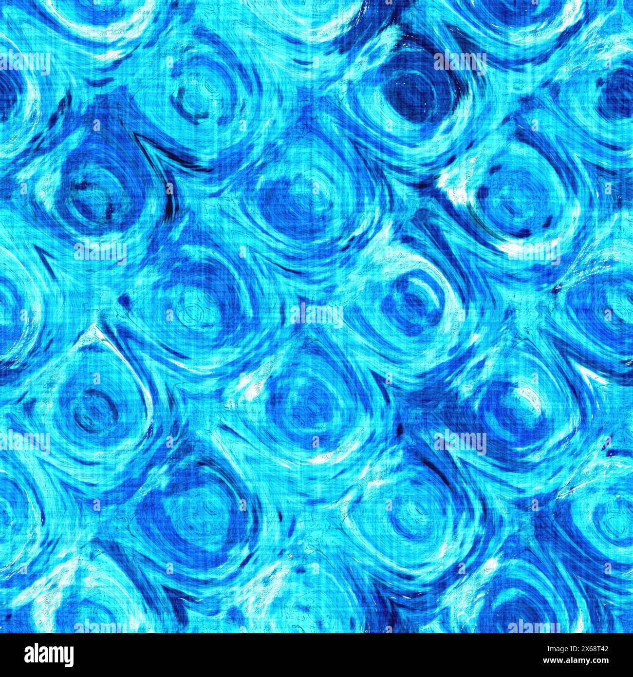 Summer blue dyed wave water pattern with broken linear blotch effect ...