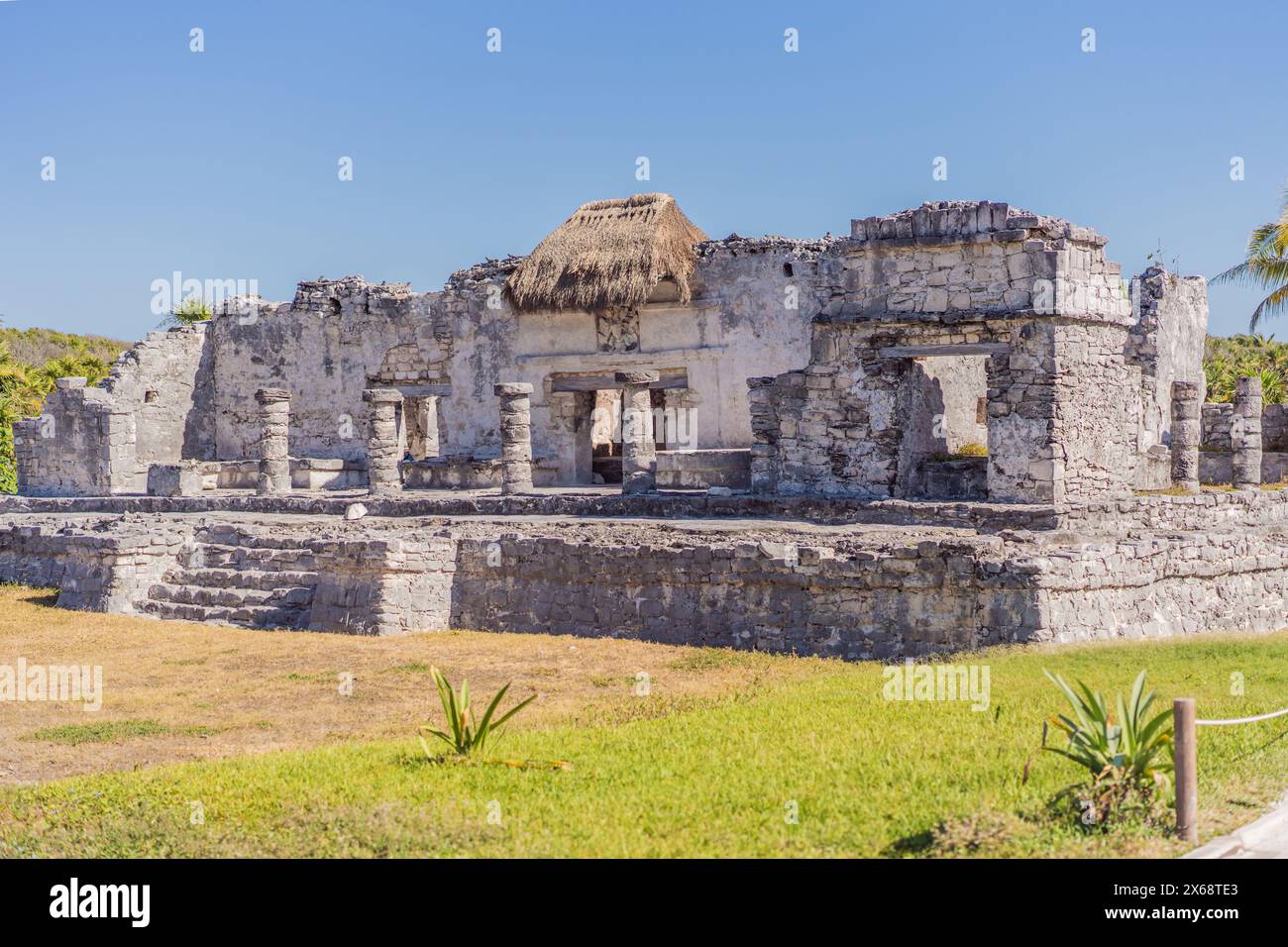 Beautiful archaeological site of the Mayan culture in Tulum, Mexico ...