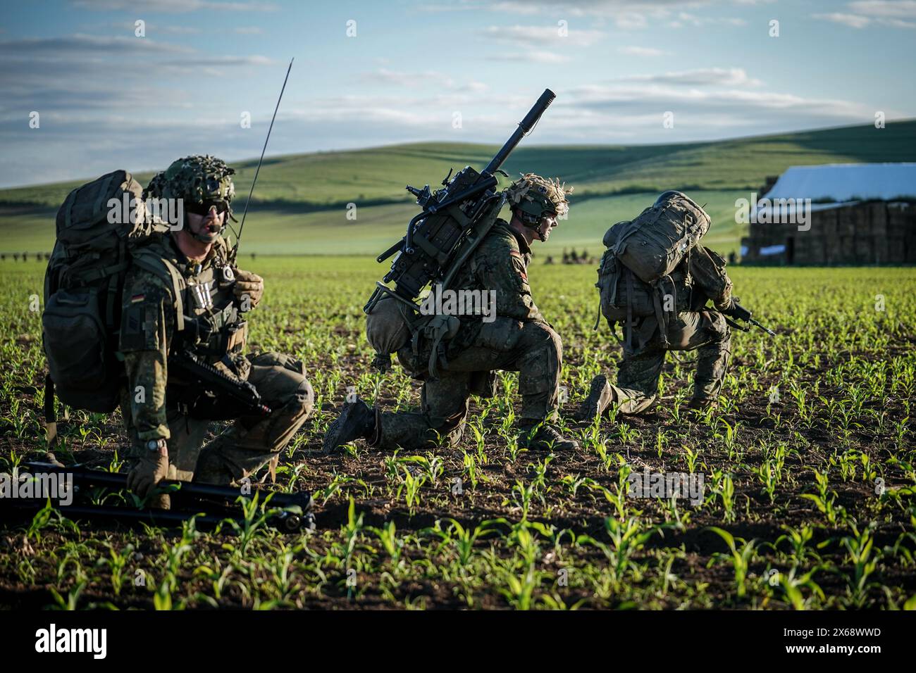 Campia Turzii, Romania. 13th May, 2024. Bundeswehr paratroopers from ...