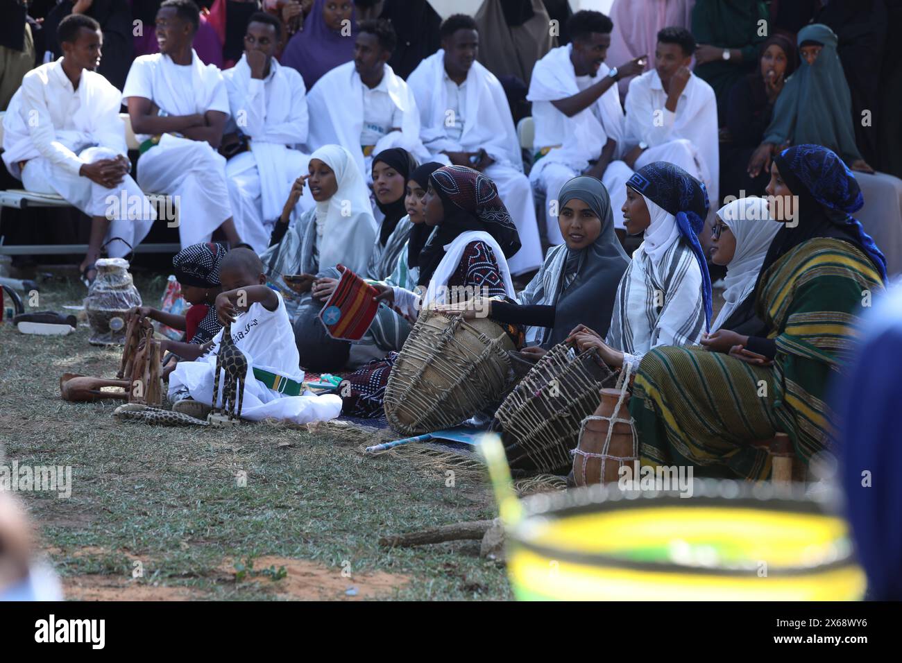 Mogadishu, Somalia. 11th May, 2024. People wearing traditional garments ...