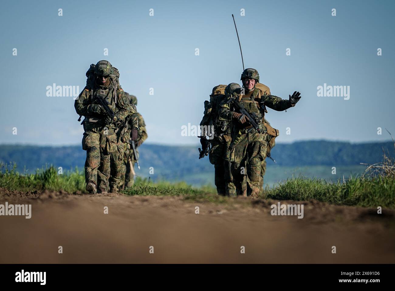 Campia Turzii, Romania. 13th May, 2024. Bundeswehr paratroopers from ...