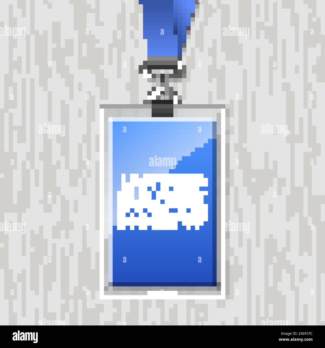 Lanyard badge id card template. Blank identity lanyard plastic and ...