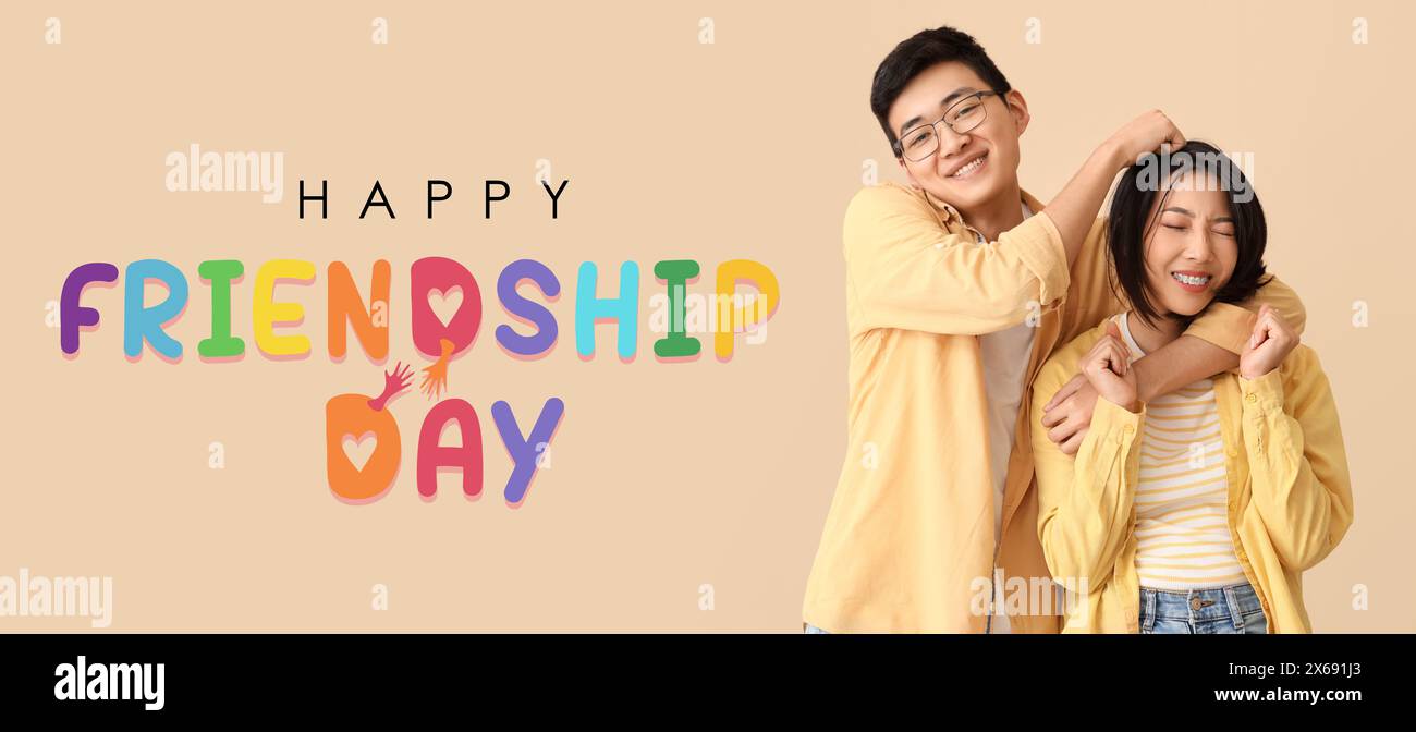 International friendship day poster hi-res stock photography and images ...