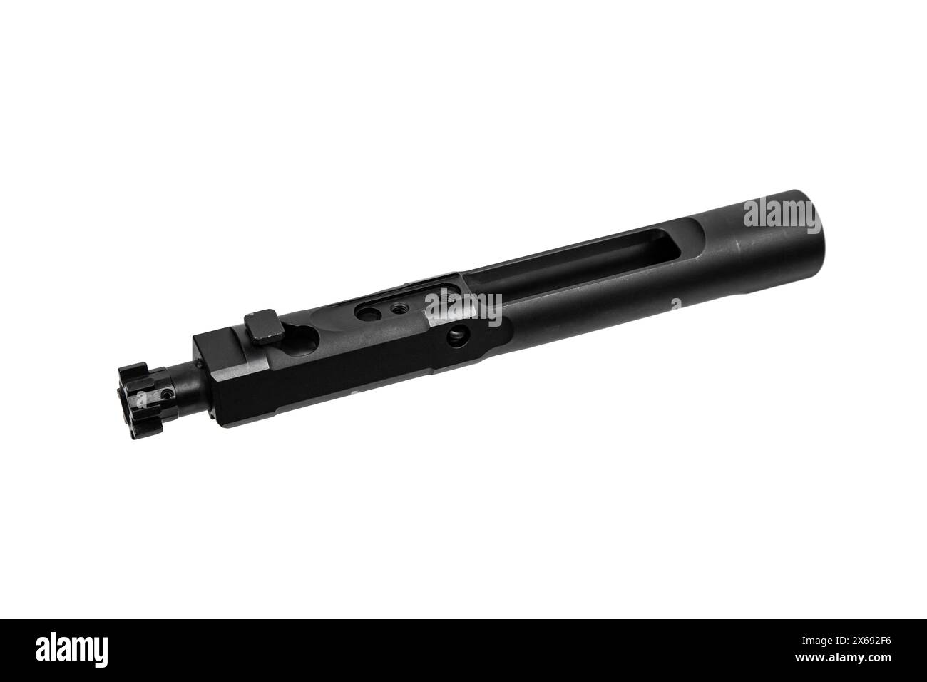 5.56 mm Assault Rifle Bolt isolated on white background Stock Photo - Alamy