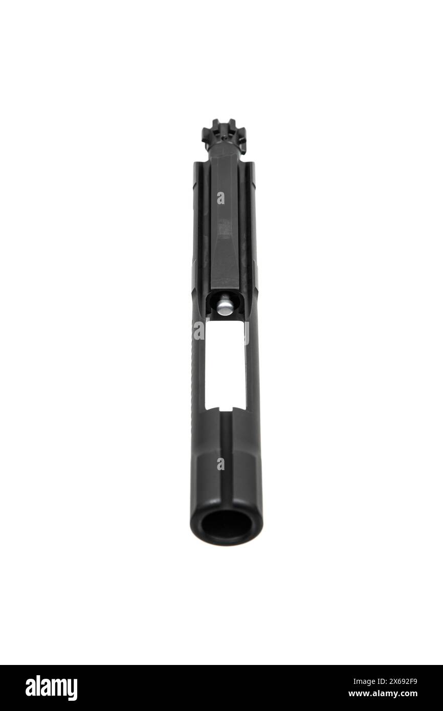 5.56 mm Assault Rifle Bolt isolated on white background Stock Photo - Alamy