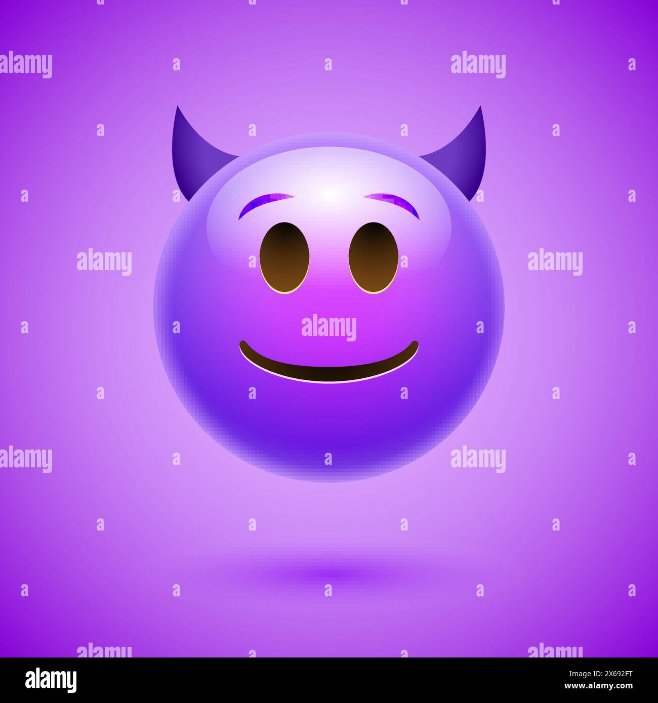 Emoji crtoon devil bad face angry or happy emoticon man scary Stock ...