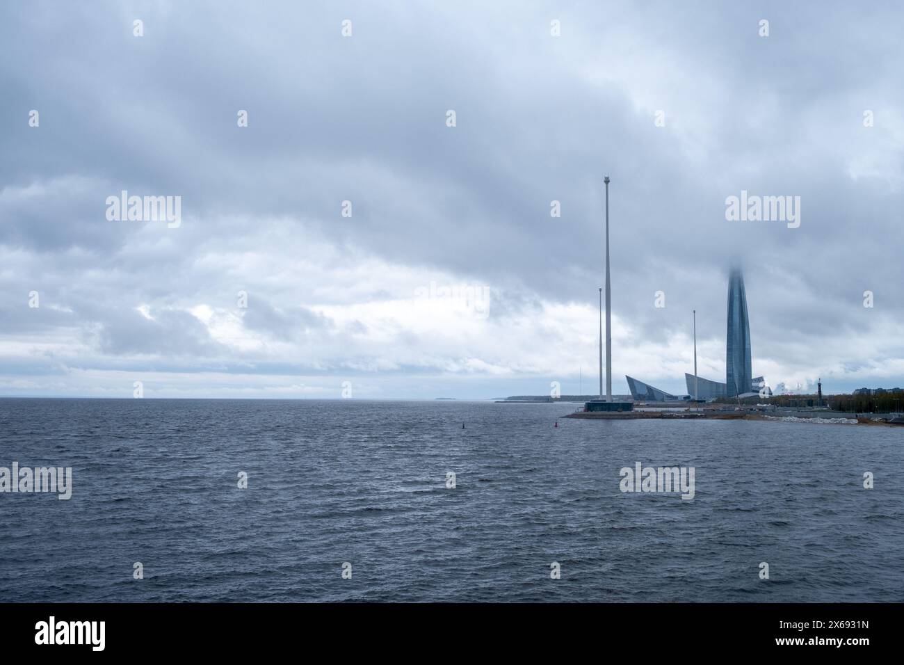 Saint-Petersburg, Russia - May 10, 2024. High-rise building of the ...