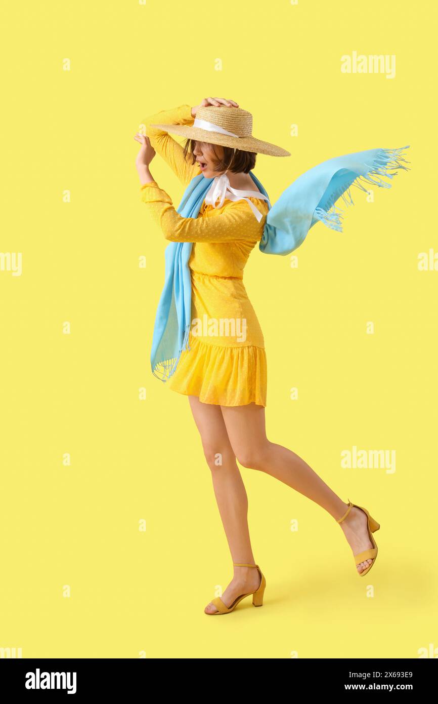 Wind blown dress hi-res stock photography and images - Alamy