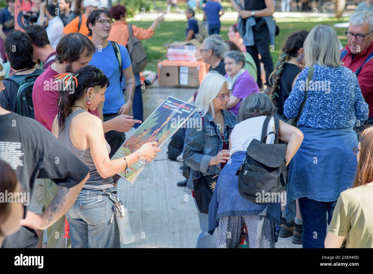 Rome, Italy. 11th May, 2024. Activists of the environmentalist movement ...