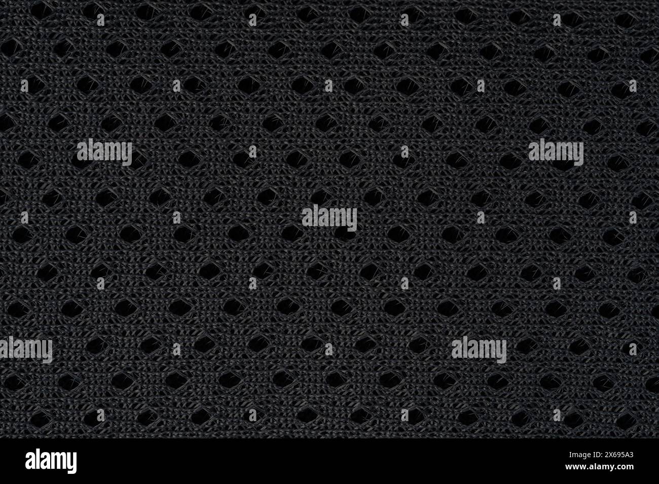 Black fabric texture with holes macro close up view Stock Photo - Alamy