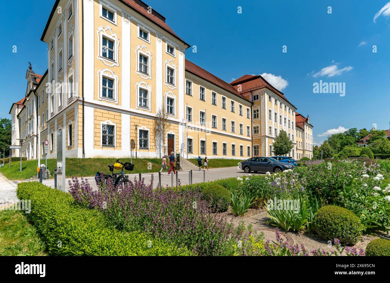 Roggenburg, Roggenburg Monastery, convent building, monastery garden ...