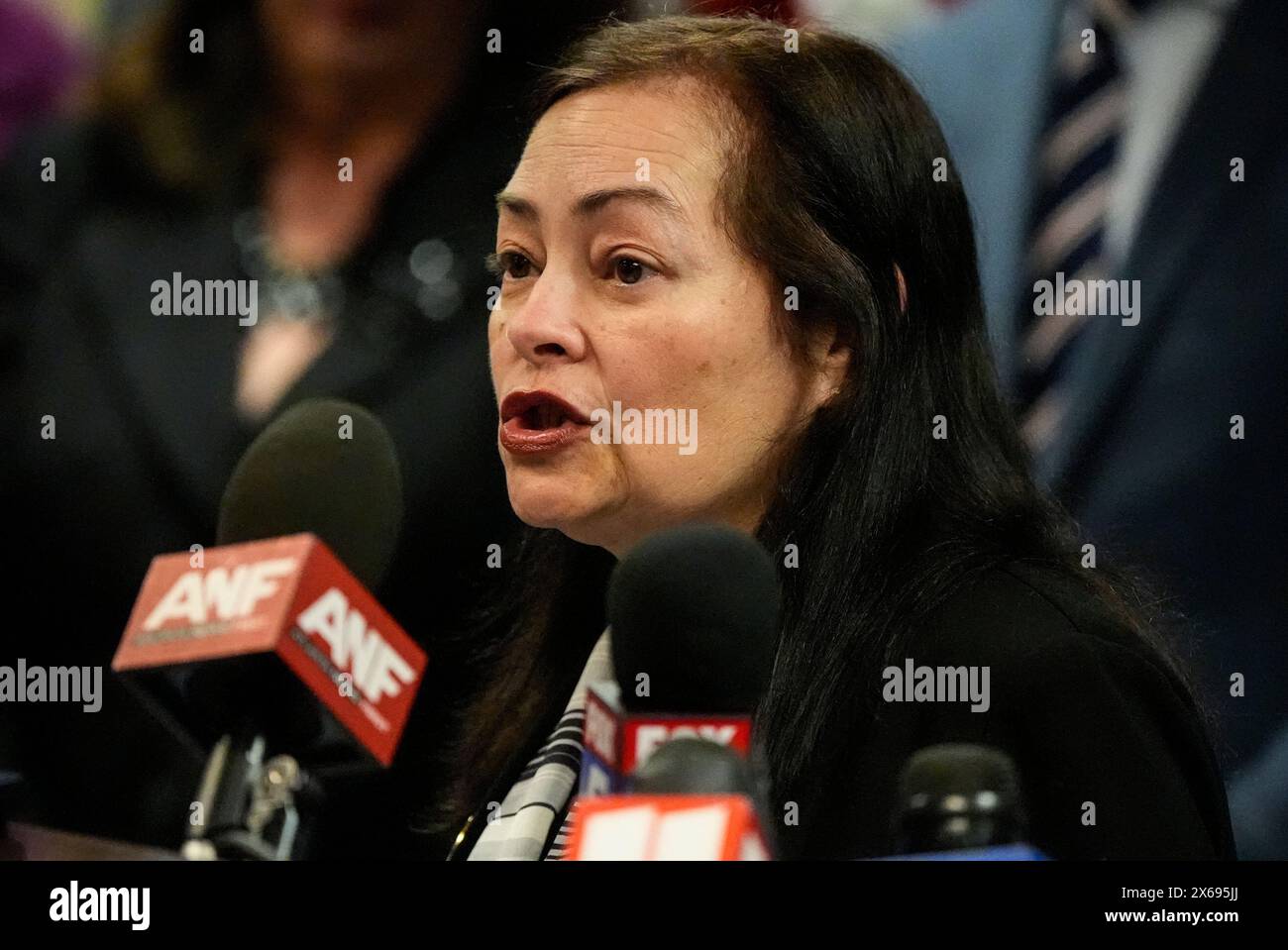 Deborah Gonzalez, District Attorney, Western Judicial Circuit, speaks ...