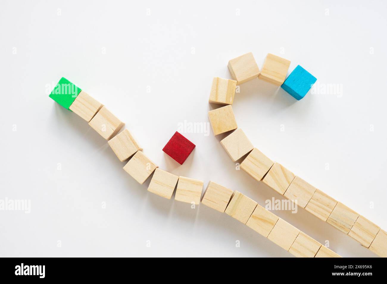 Two lines of dice as a symbol of leadership, overcoming obstacles and ...