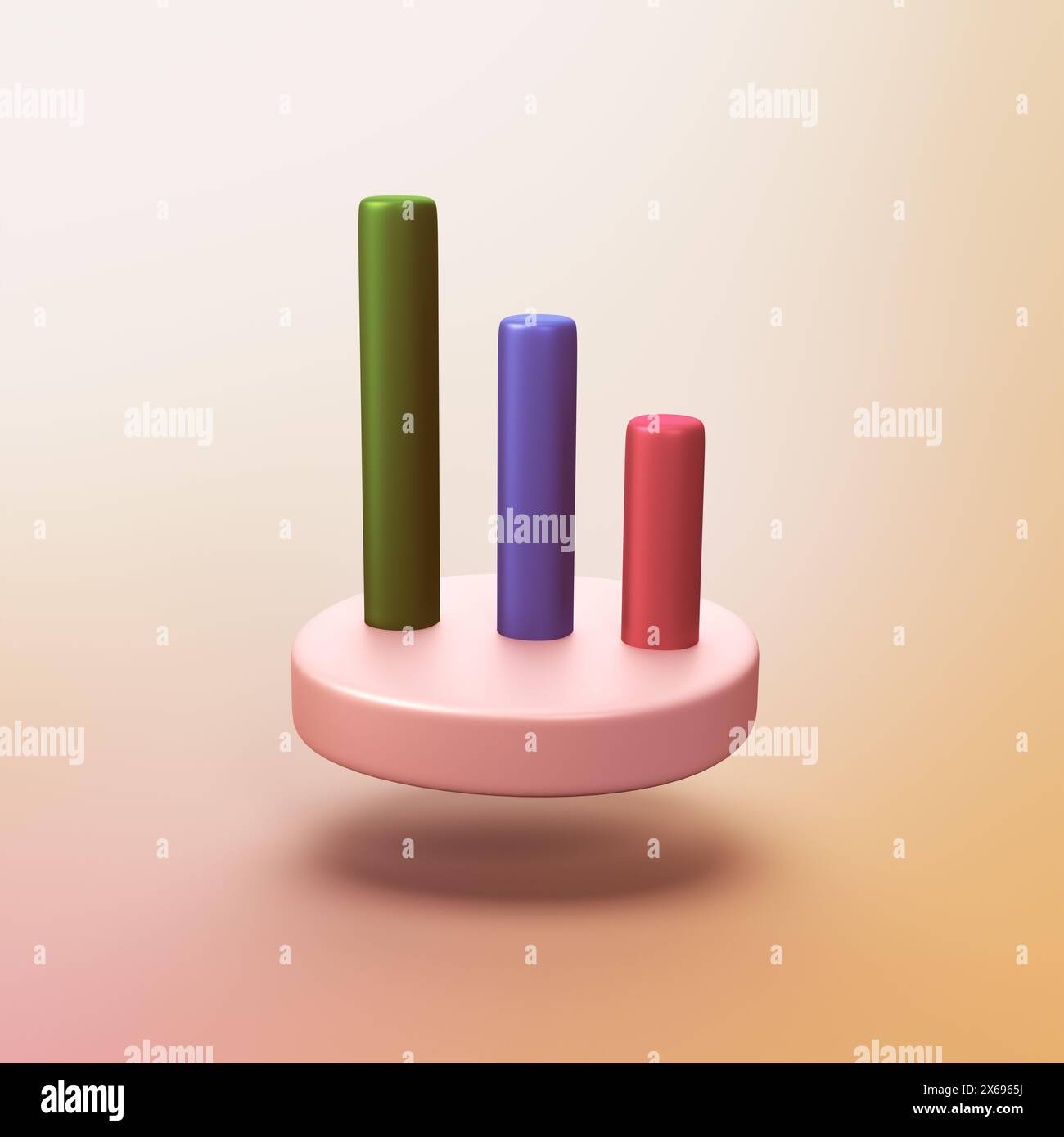 Stock arrows - stylized 3d CGI icon object Stock Photo - Alamy