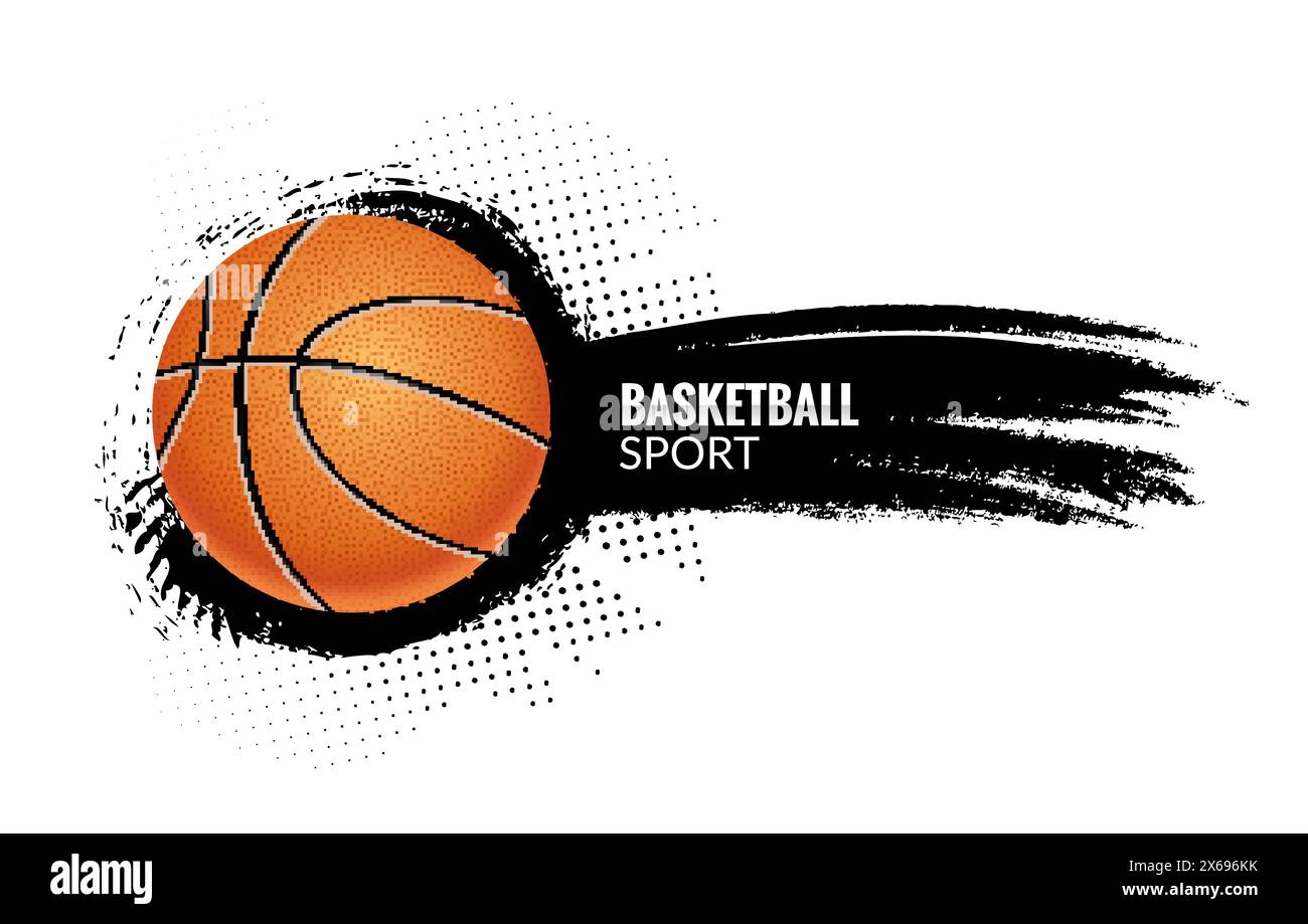 Basketball poster sport flyer. Vector basketball tournament league ...