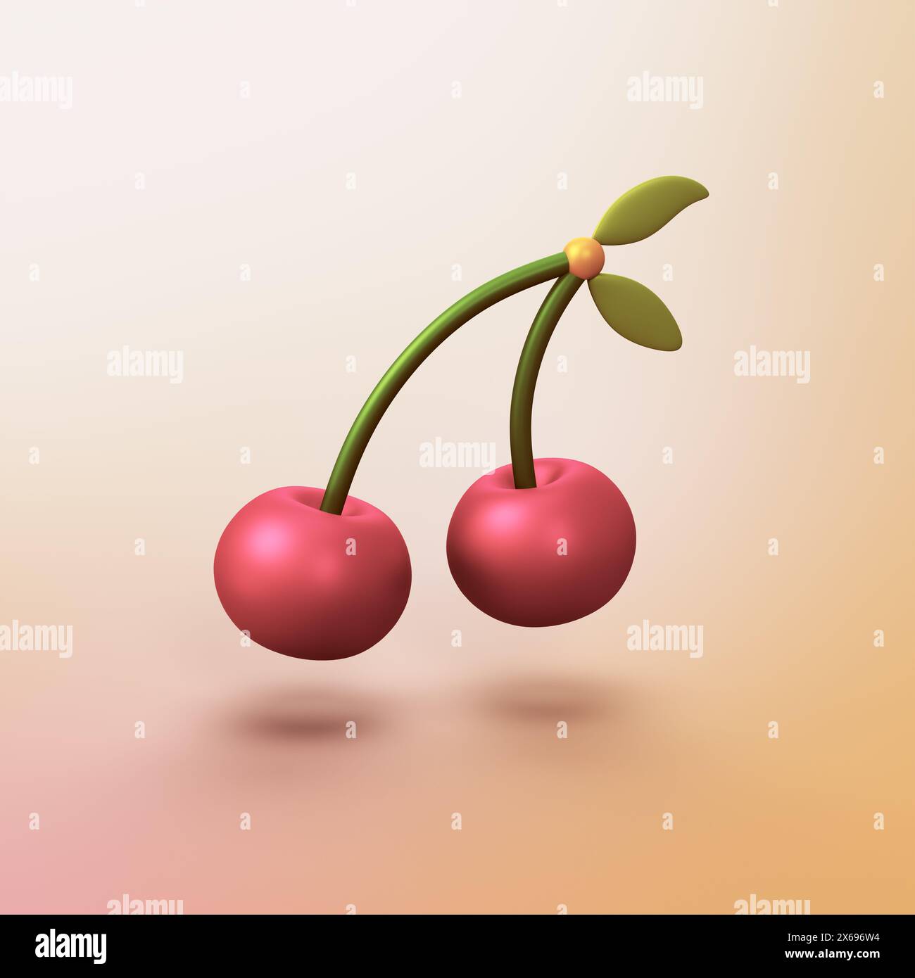Cherries icon hi-res stock photography and images - Alamy