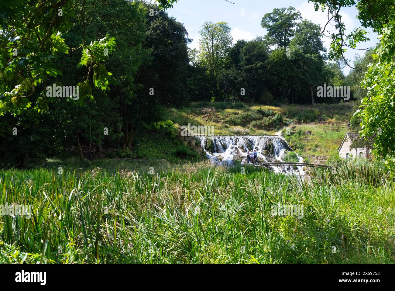 Water streaming over rocks Stock Photo - Alamy