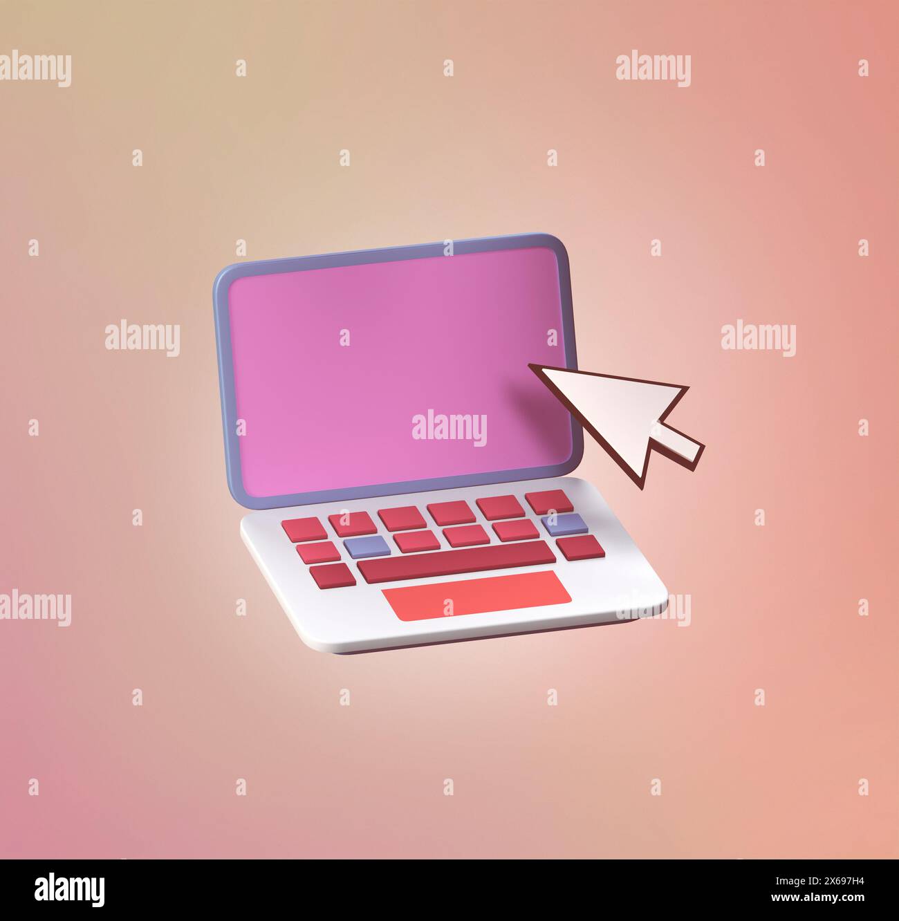 Color image cartoon laptop computer hi-res stock photography and images ...