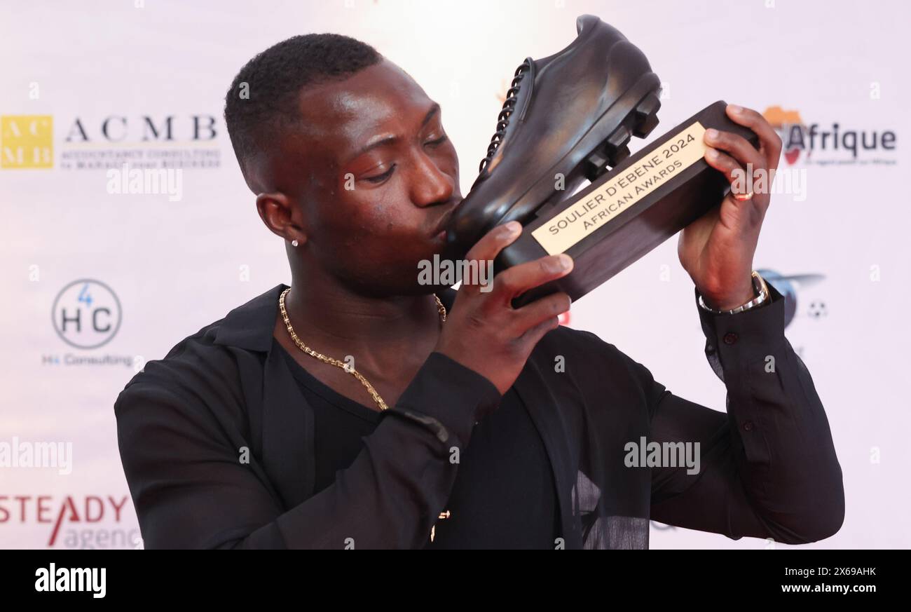 Brussels, Belgium. 13th May, 2024. Cercle's Kevin Denkey poses for the ...