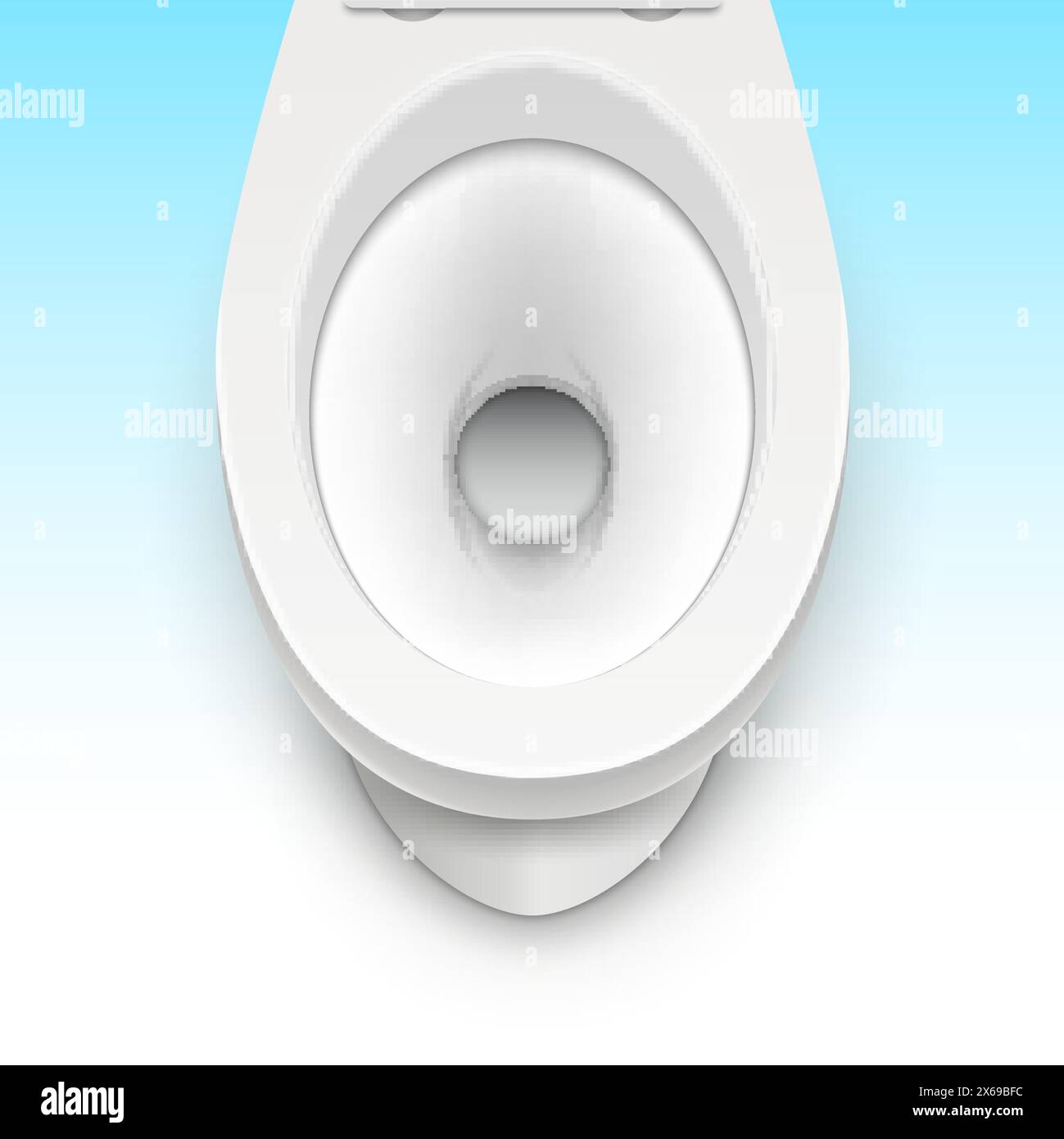 Toilet white mockup illustration isolated. Toilet in clean bathroom ...