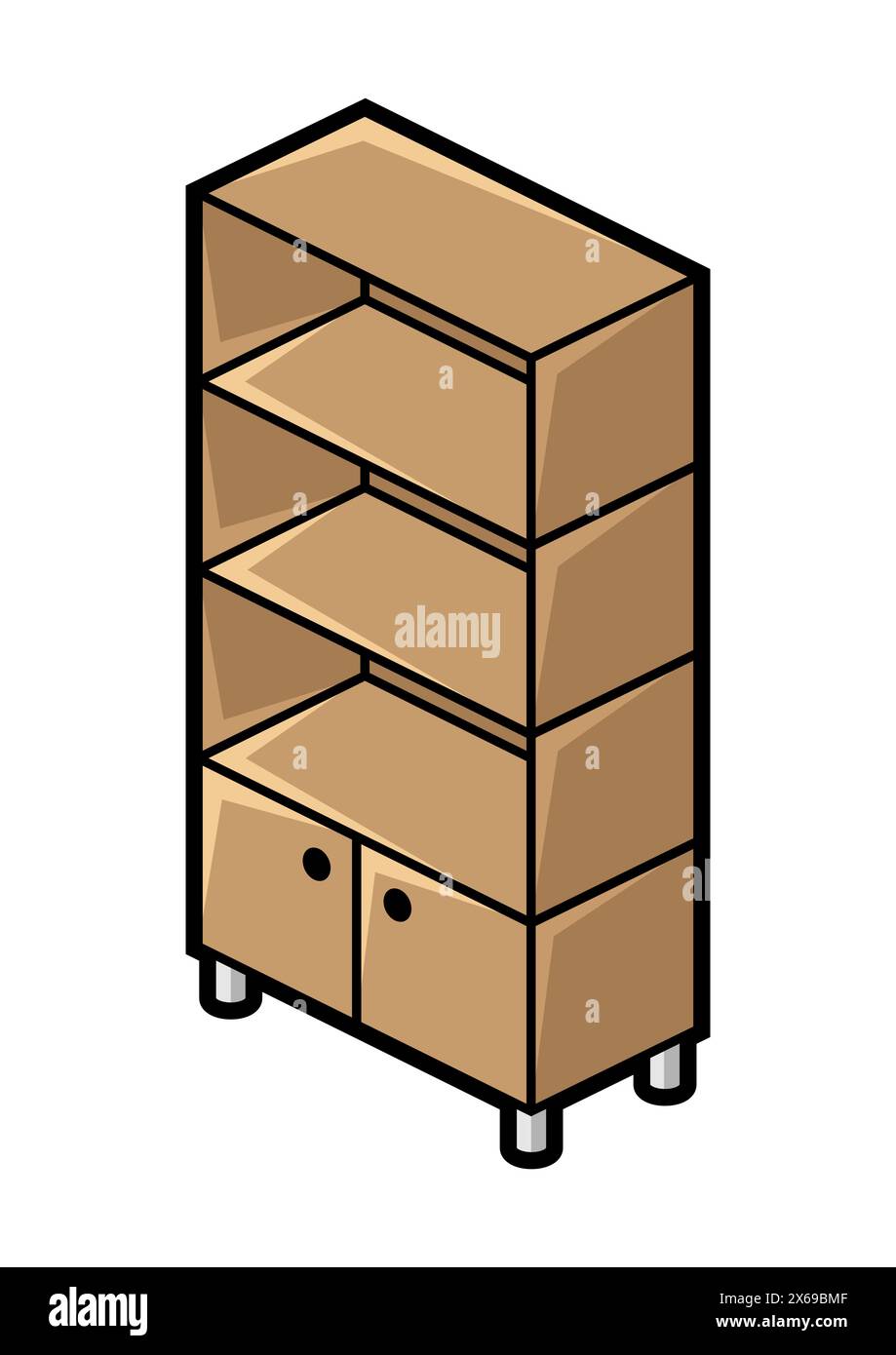 Office bookcase bookshelf shelving Stock Vector Images - Alamy