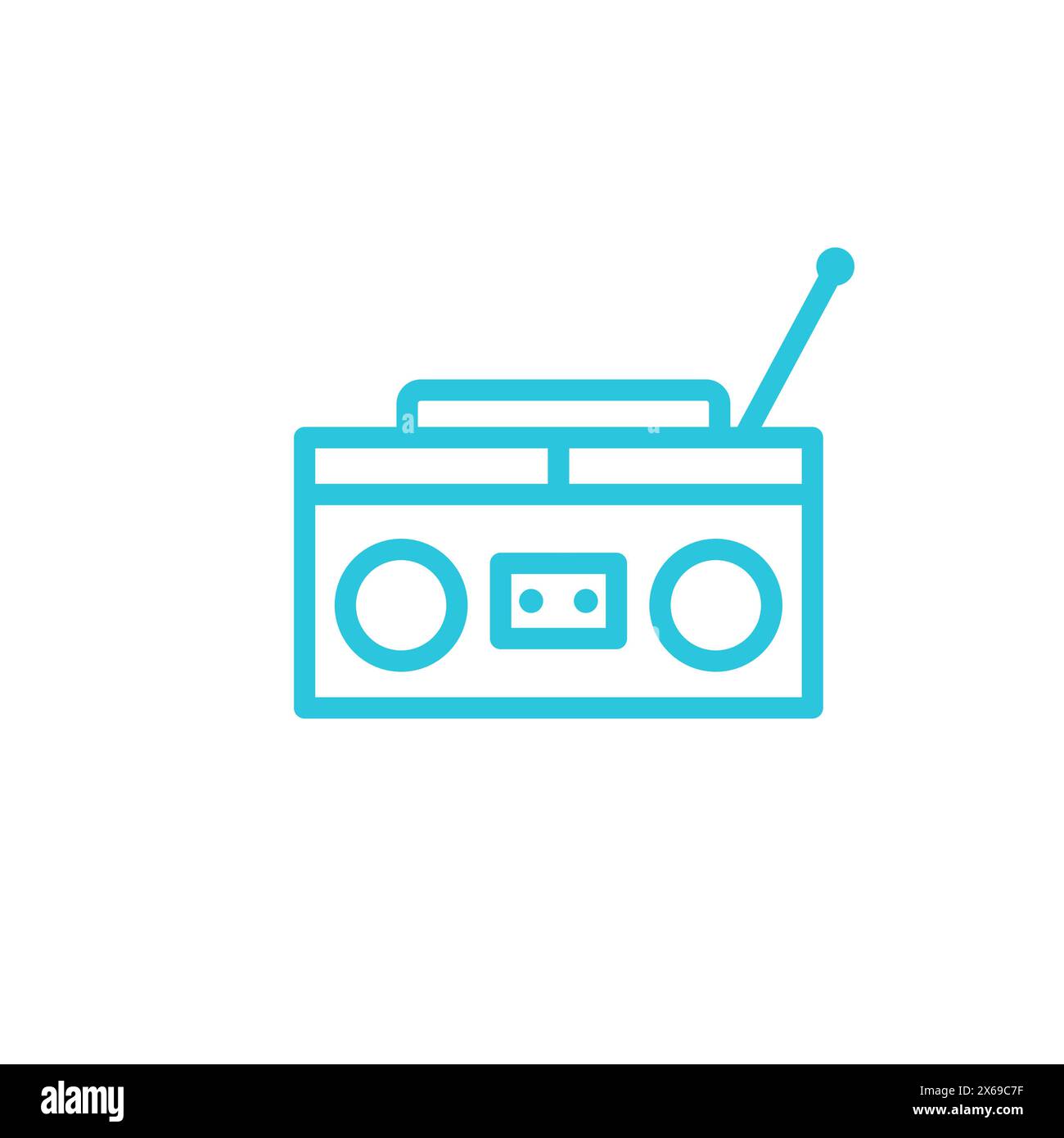 Radio cassette player from Stock Vector Images - Alamy